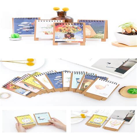 Badu Bg Новогодишна котка Направи си сам карикатура Мини настолен хартиен календар Дневен