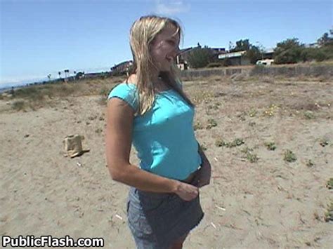 Beach Blonde Flashing Her Tits Ass And Pink Bits Porn Pictures Xxx