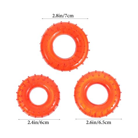 3 Pcs Grip Finger Massage Rings Strength Trainer Hand Exerciser Equipment Training Exercisers