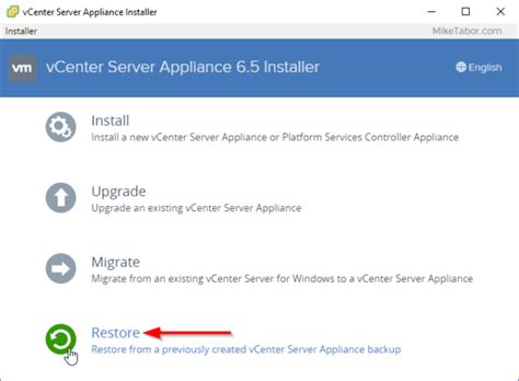 Backup And Restore Vmware Vcsa 65 Mike Tabor