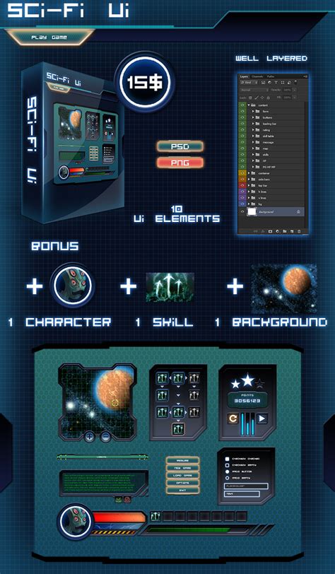 Realistic Sci Fi Game Ui On Behance Realistic Sci Fi Game Ui On Behance