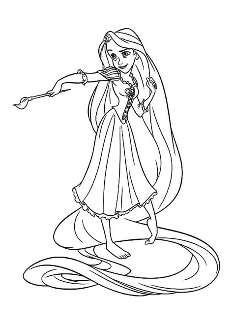 Dibujos De Rapunzel Para Colorear E Imprimir Coloringonlycom