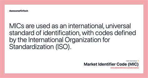 Mic Code List Esma At Christopher Doyle Blog