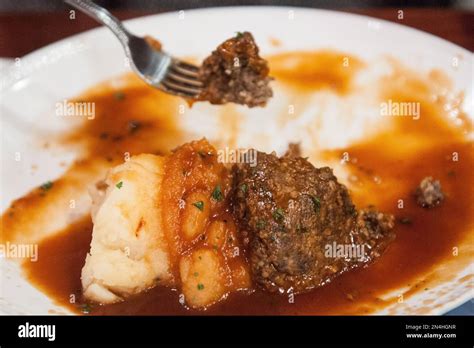 A typical Scottish haggis meal in a restaurant Stock Photo - Alamy