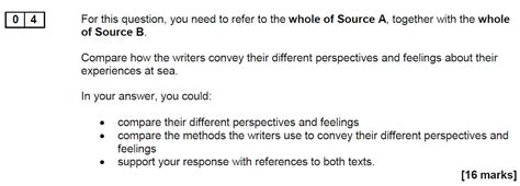 GCSE English Language Paper 2 Question 4 Model Answer AQA