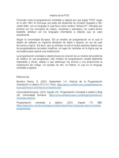 Orientación A Objetos Poo Prezi La Programacion Orientacion A