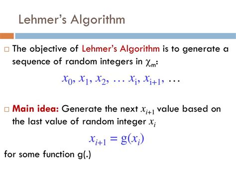 Ppt Cs Modeling And Simulation Lecture Random Number Generator