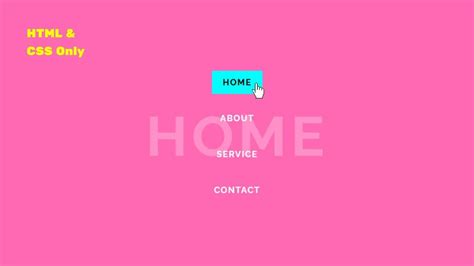 Html Css Hover Effect Menu Hover Effects Css Html Css Menu Bar