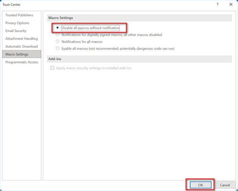 Outlook Enable Or Disable Macros Definitive Guide