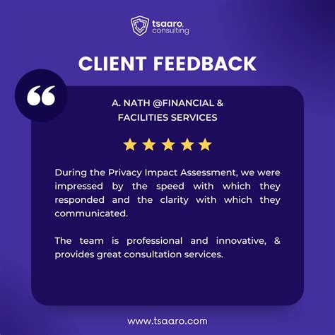 Tsaaro Consulting On Linkedin Clientsatisfaction Privacyassessment