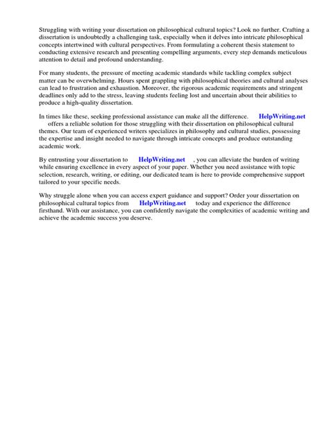 Exemple Dissertation Philo Culture Pdf Thesis Scribd