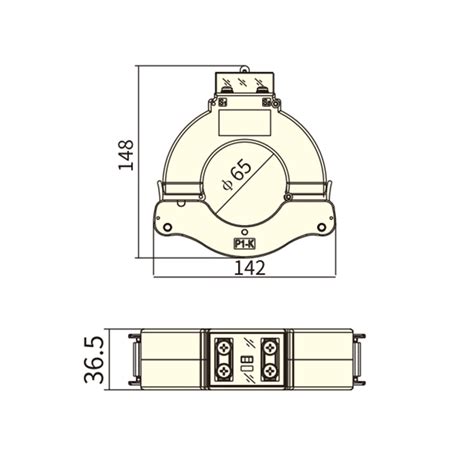 UK 65 Small Toroidal Split Core Current Transformer