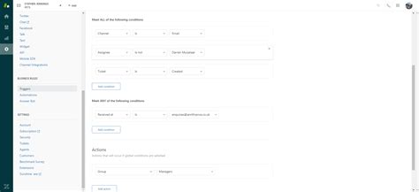triggers zendesk help