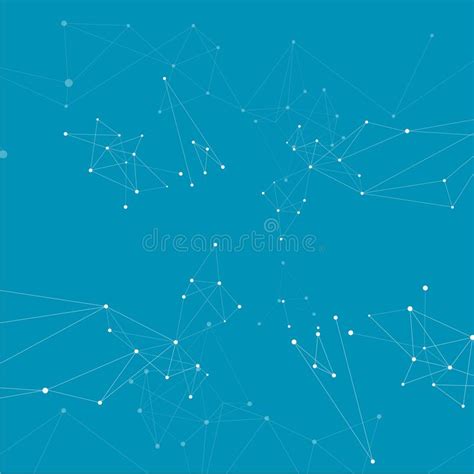 Abstract Connection Structure Vector Science Background Stock Vector