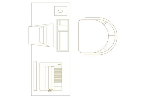 Office Furniture Detail 2d View Cad Block Layout File In Autocad Format