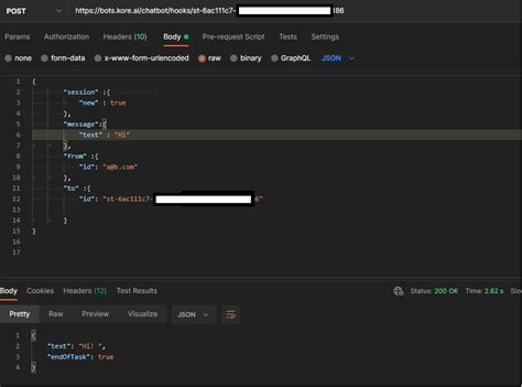 How To Build Payload On Postman What Is Missing Xo Platform Koreai Bot Developers Community