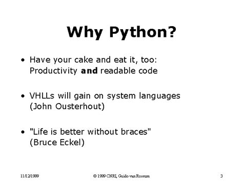 Why Python