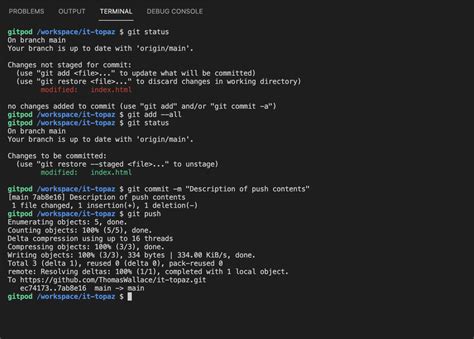 Publishing Your Files From Gitpod To Github Thomas Wallace