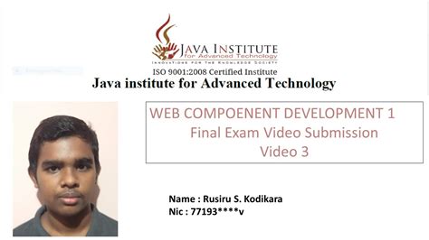 Java Server Pages Jsp Technology Model Lifecycle Hf2j 04ex01 Video 3 Youtube