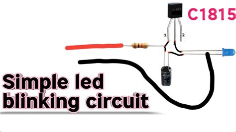 Diy Led Blinking Flasher With C1815 Transistor Easyproject4u Youtube
