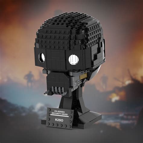Lego Moc K2so Helmet Collection By Breaaad Rebrickable Build With Lego