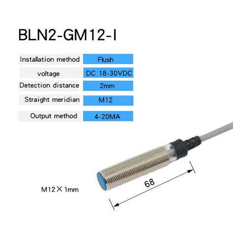 Analog Output M12 4 20ma Inductance Proximity Sensor Switch Proximity