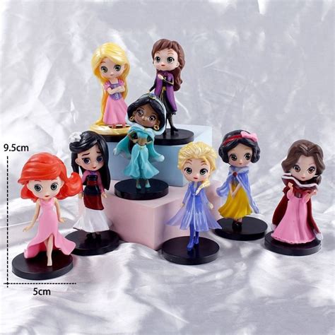 Jual Cake Topper Disney Princess Putri Ariel Belle Mulan Elsa Anna Rapunzel Snow White Jasmine