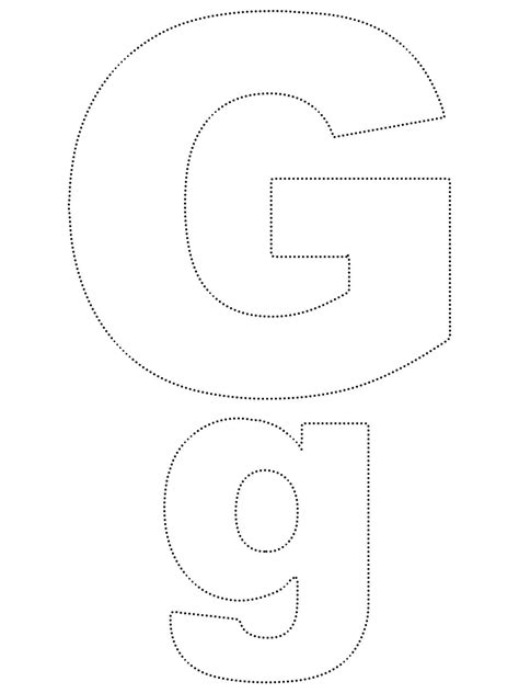 Letter G Tracing Coloring Page Download Print Or Color Online For Free