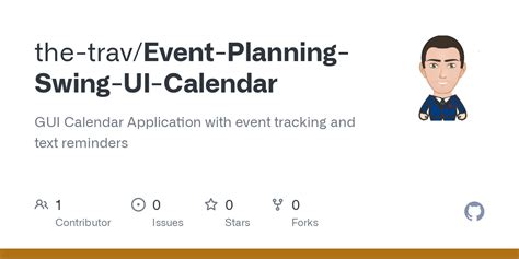 github the trav event planning swing ui calendar gui calendar application with event tracking
