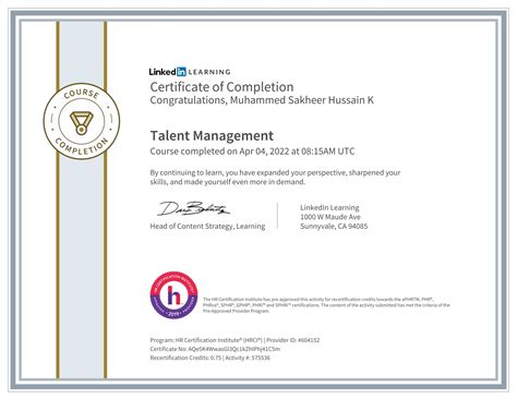 Muhammed Sakheer Hussain K On Linkedin Certificate Of Completion