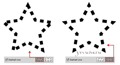 일러스트레이터 스트로크 Stroke 패널 사용설정하기 점선 만들기 새 Profile 만들기 등록하기 위드 툴width Tool로 선 폭두께 조절하기