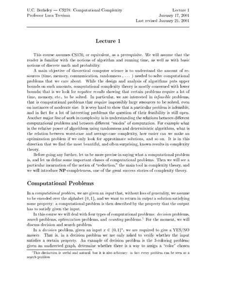Complexity Theory In Toc Pdf Computational Complexity Theory Time Complexity