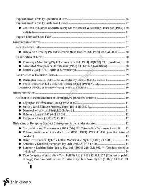 Contract Law Lecture Notes Laws1200 Contracts Mq Thinkswap