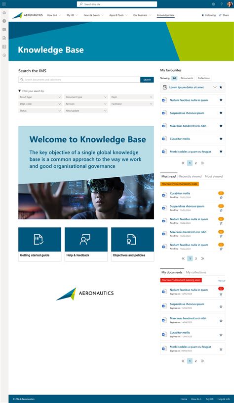 10 Sharepoint Site And Page Templates With Intranet Examples