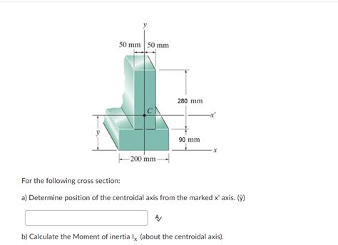 Solved For The Following Cross Section A Determine
