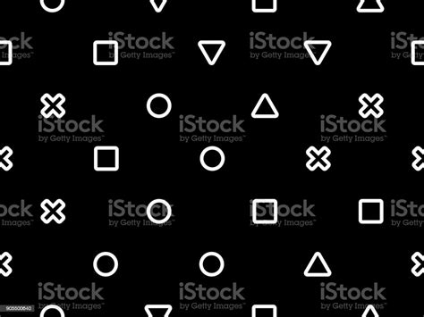 완벽 한 흑인과 백인 최소한의 기하학적 패턴 벡터 배경 벽지 패턴 채우기 웹 페이지 배경 표면 질감 섬유에 대 한 완벽 한 0명에 대한 스톡 벡터 아트 및 기타 이미지