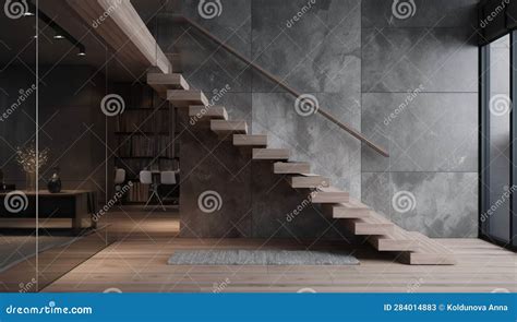 stairs in a house concept of depth perception created with