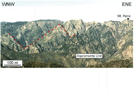 Normal Fault System Highlighted By The Presence Of Triangular Facets In Download Scientific