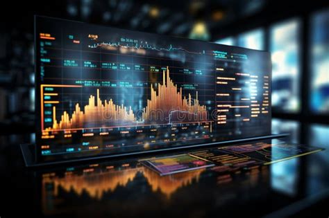 Innovative Finance Visualization Futuristic Holographic Projection Innovative Finance Visualization Futuristic Holographic Projection
