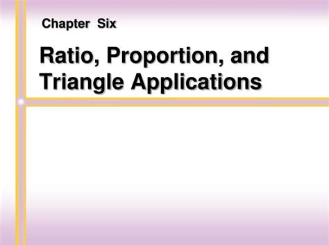 Ppt Ratio Proportion And Triangle Applications Powerpoint