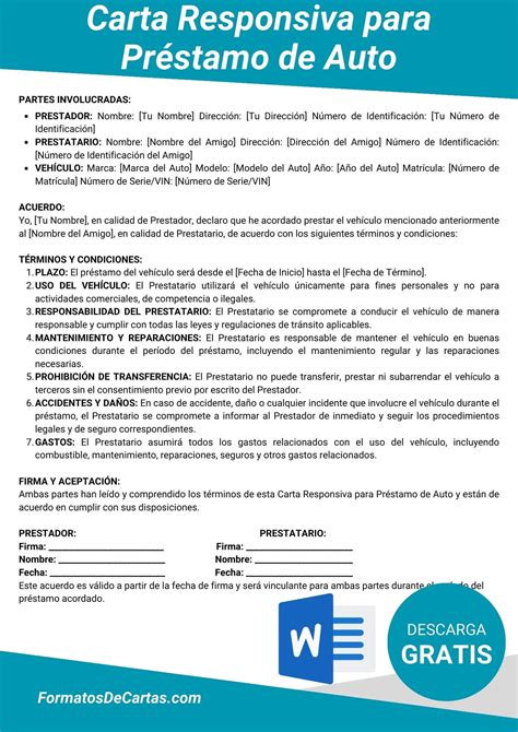 Carta Responsiva De Equipo Ejemplos Y Formatos Word Pdf Images