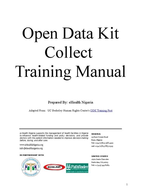 Odk Training Manual Pdf Android Operating System Sampling Statistics