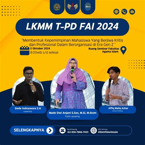 Dede Indraswara On Linkedin Narasumber Di Kampus Islam Terbaik Di Kota Semarang Pada Kegiatan Lkmm…