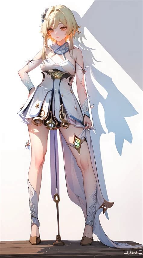 검을 든 드레스를 입은 여성의 클로즈업 Seaart Ai