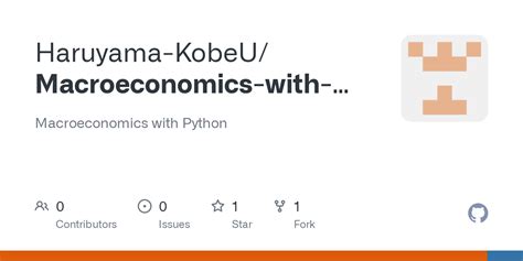 Github Haruyama Kobeumacroeconomics With Python Macroeconomics With