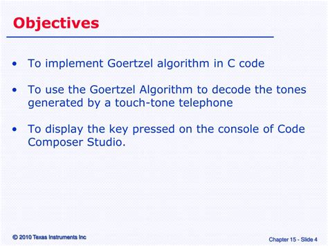 Ppt “goertzel Algorithm Powerpoint Presentation Free Download Id