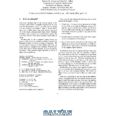 خرید و قیمت دانلود کتاب Graphing Riemann Surfaces ترب