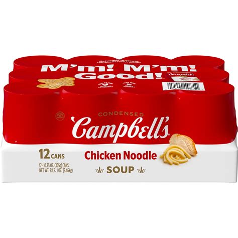 Campbells Packaged Condensed Chicken Noodle Soup 1075 Ounce Cans