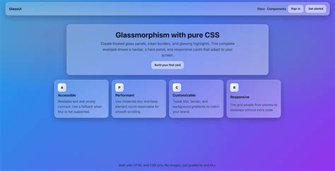 How To Create Glassmorphism Effects Using Css Step By Step • Vinish Dev