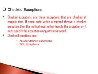 Exceptions In Java Ppt